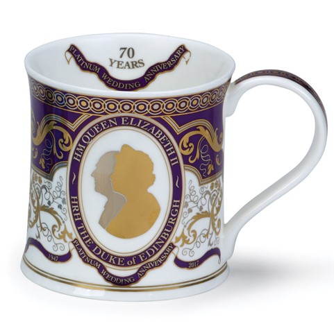 DUNOON Wessex Queen Elizabeth II Platinum Wedding Ann. Mug